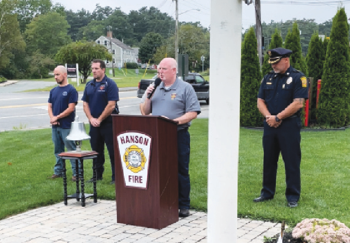 Hanson Fire honors victims of Sept. 11 attacks • Whitman-Hanson Express